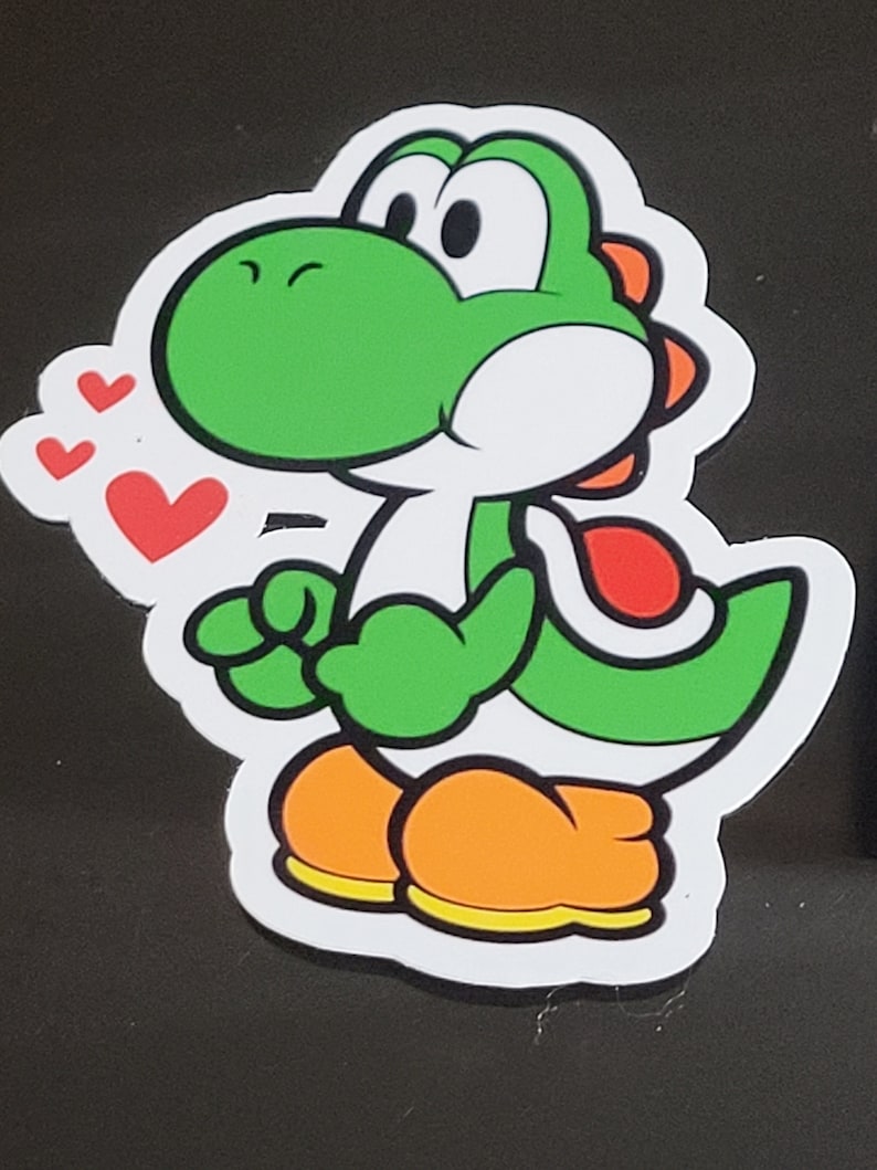 Super Mario Yoshi Sticker - Etsy