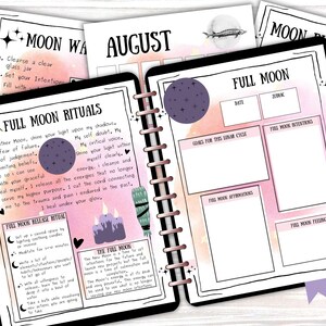 Moon Phase Planner, the Ultimate Moon Journal, Manifesting, Moon Magic ...