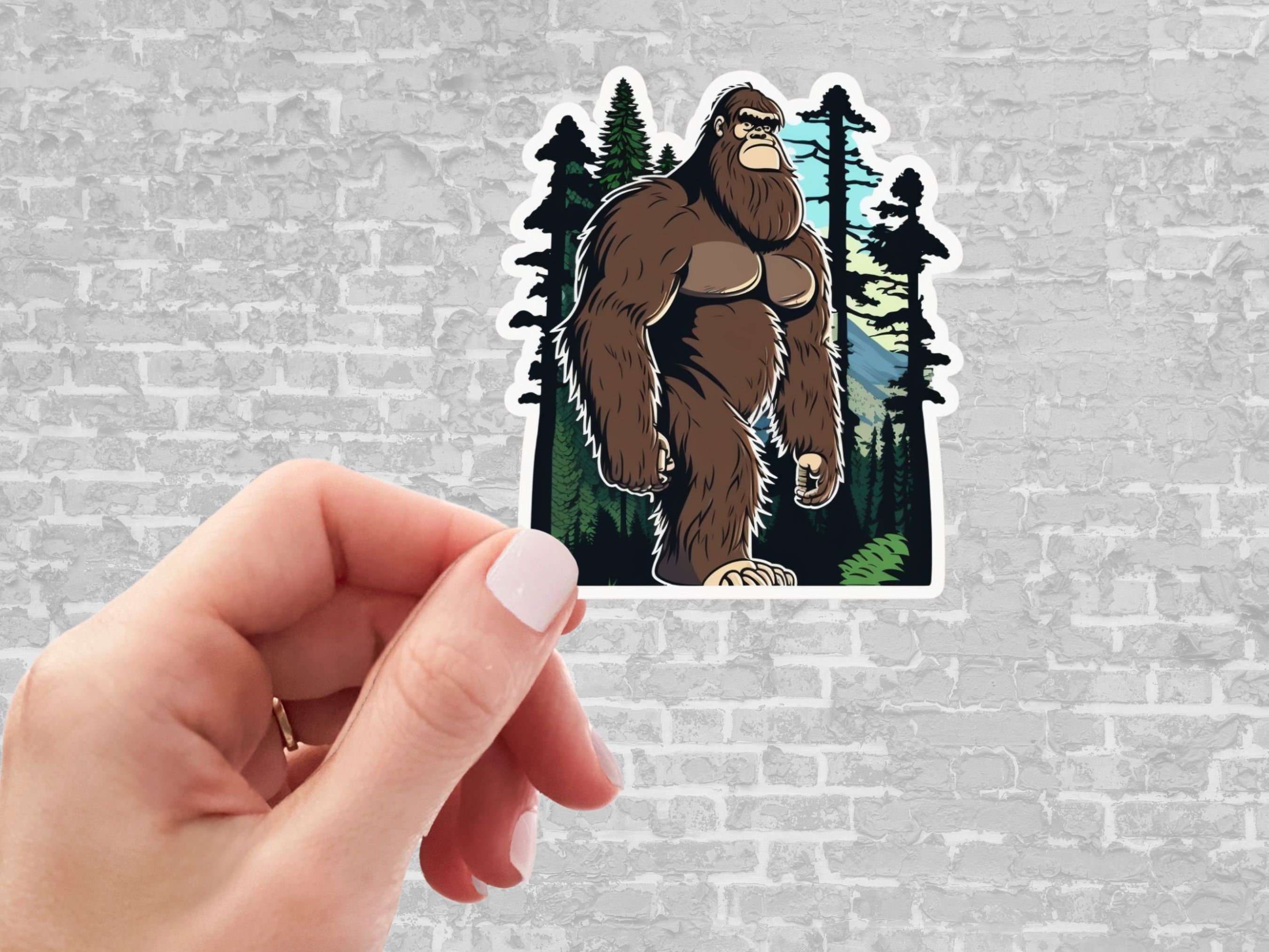 Big Foot Sticker Sasquatch Sticker Cryptid Cryptozoology - Etsy