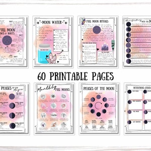 Moon Phase Planner, the Ultimate Moon Journal, Manifesting, Moon Magic ...