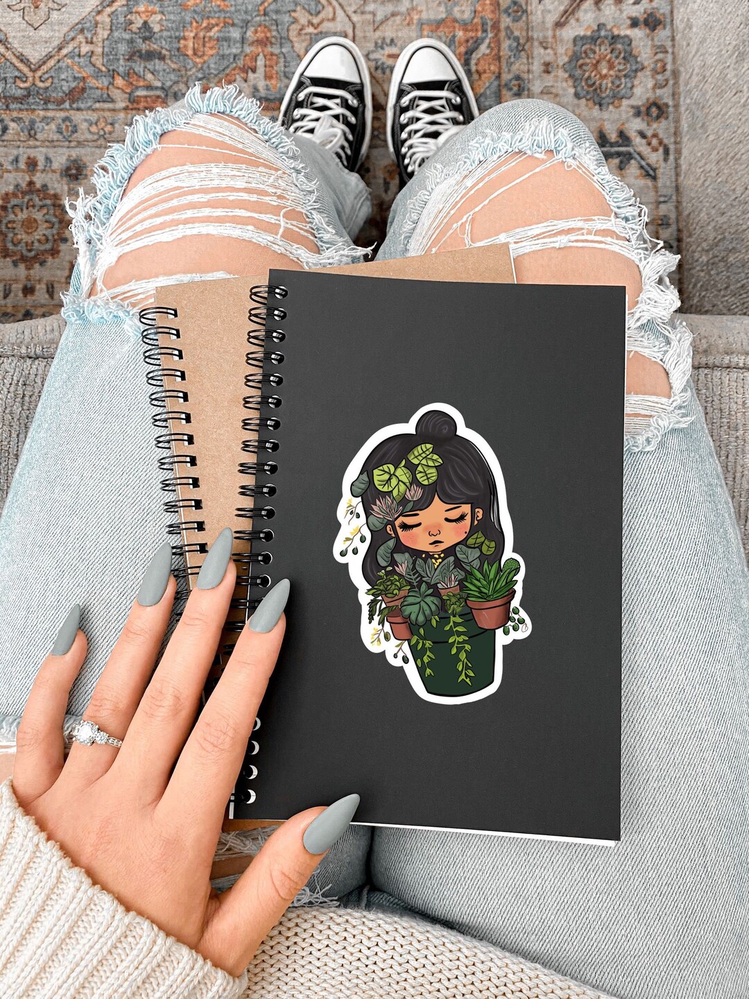 Cute Plant Sticker,crazy Plant Lady Sticker, Plant Lady, Plant Lover ...