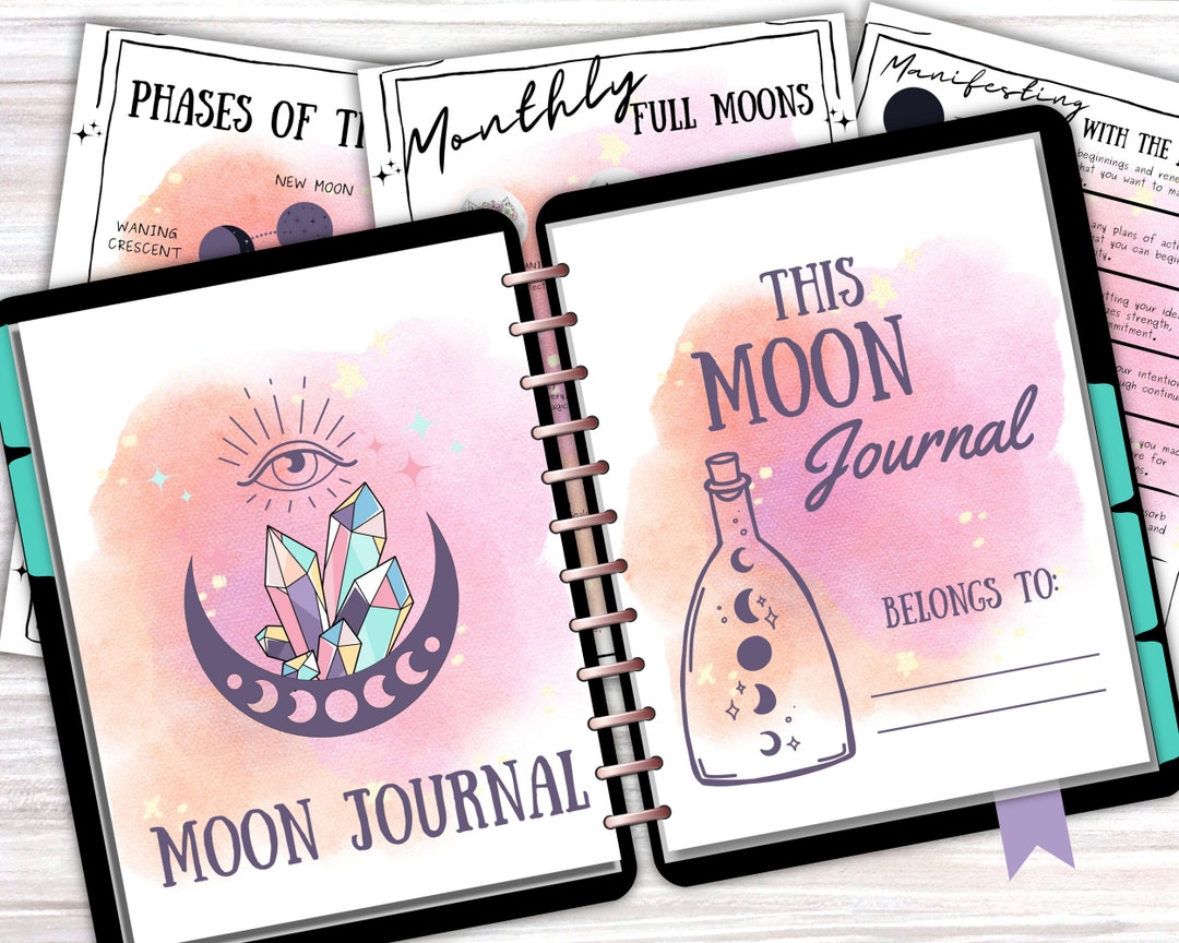 Moon Phase Planner, the Ultimate Moon Journal, Manifesting, Moon Magic ...