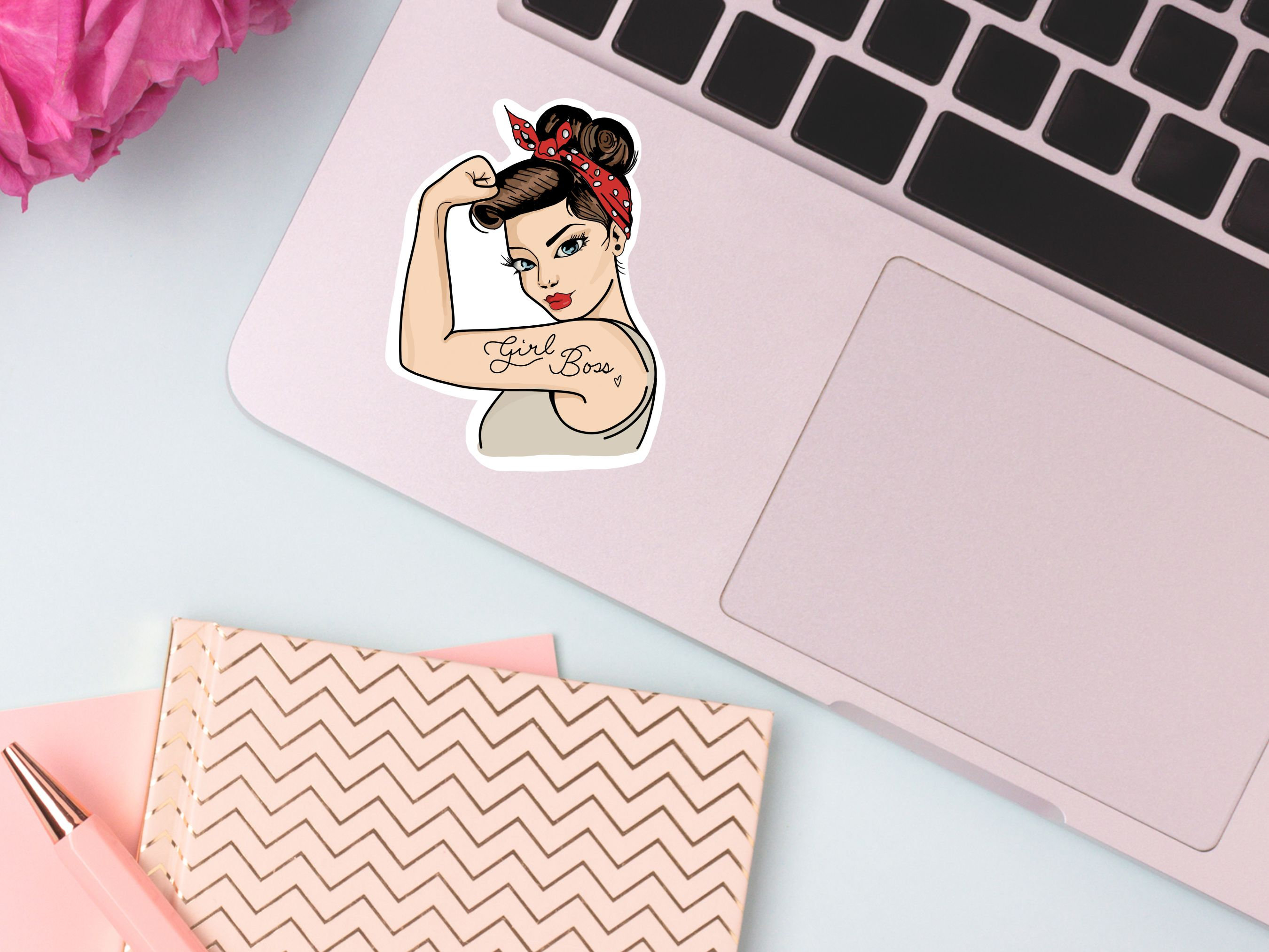Girl Boss Sticker Boss Babe Sticker Laptop Sticker Rosie - Etsy