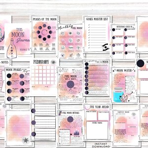 Moon Phase Planner, the Ultimate Moon Journal, Manifesting, Moon Magic ...