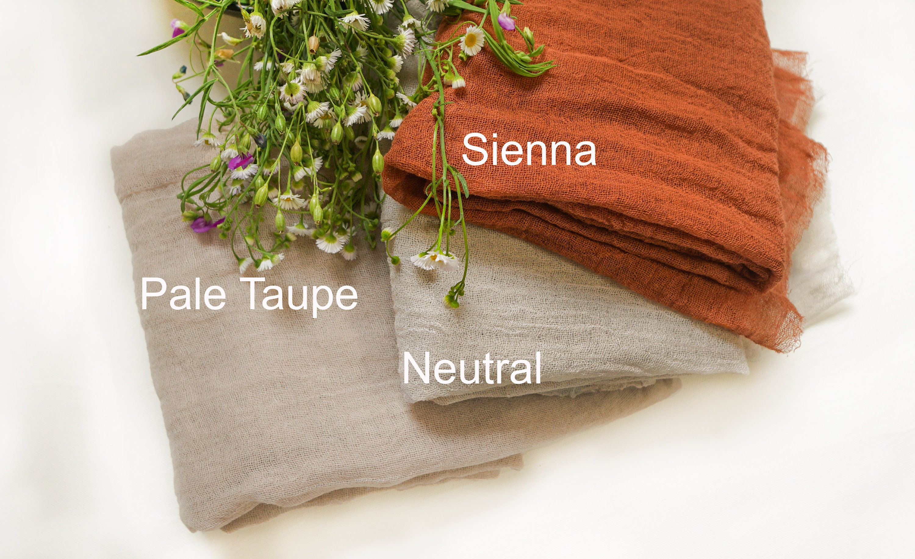 Rustic Hand Dyed Cheesecloth Table Runner Quality Runners & Napkins ...