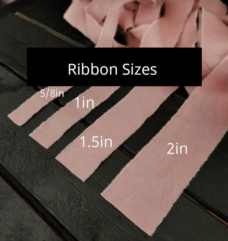 DUSTY BLUE 5 Yards Muslin Ribbon Frayed Edges Hand Dyed Ribbon. 100% ...