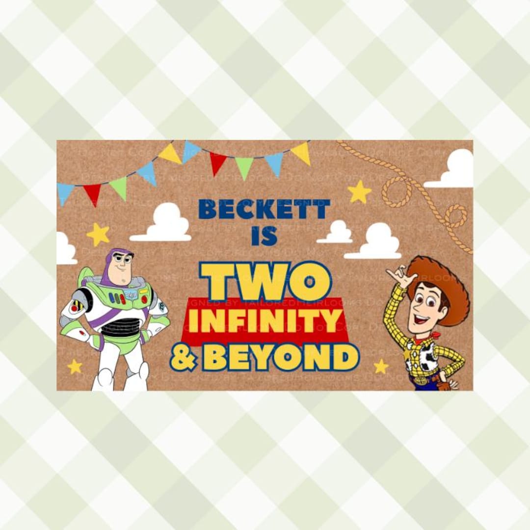 Toy Story Two Infinity Banner - Canva Template - DIGITAL - Etsy