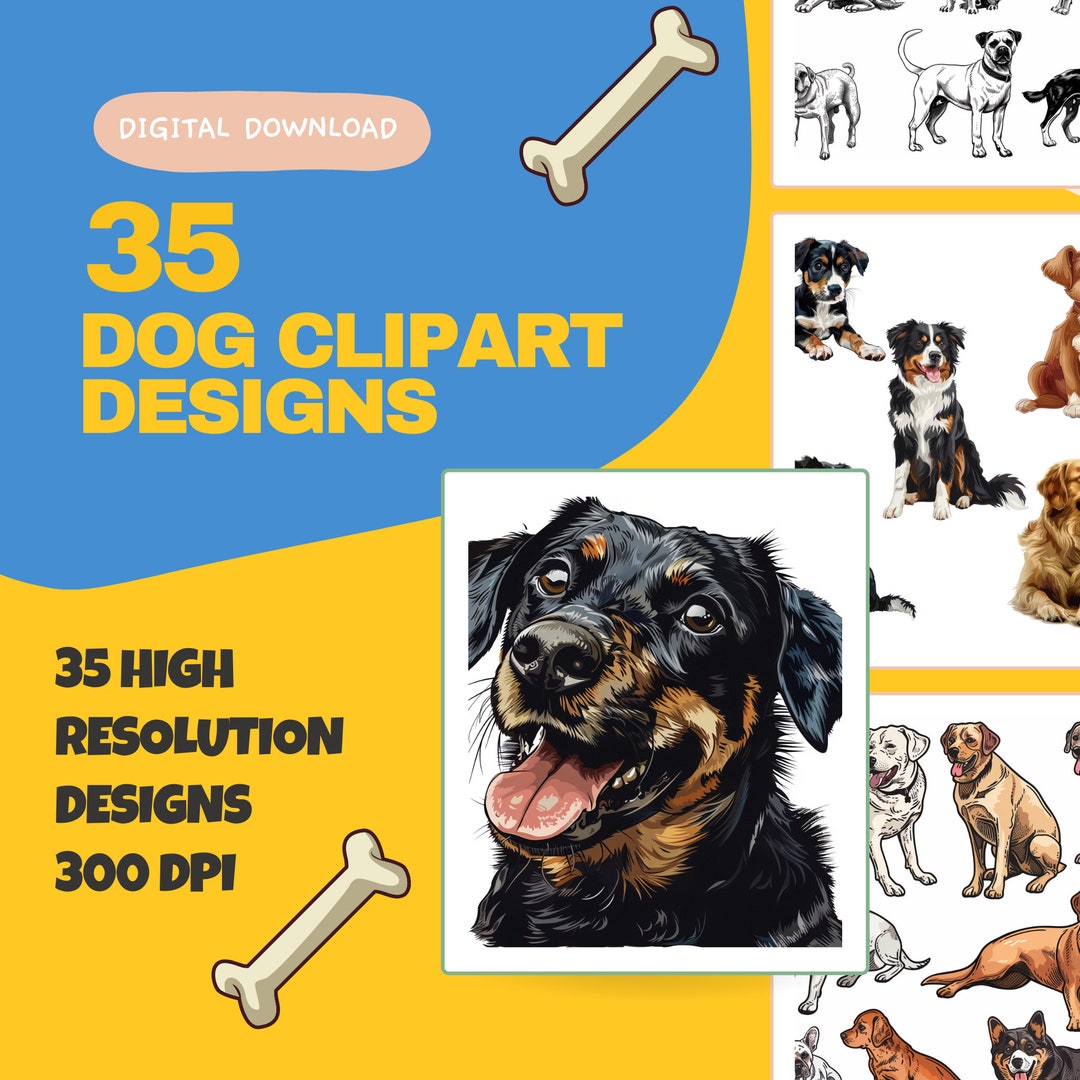Cli Part, Clipart,dog Clipart Bundle, 35designs, Pet Clipart Set ...