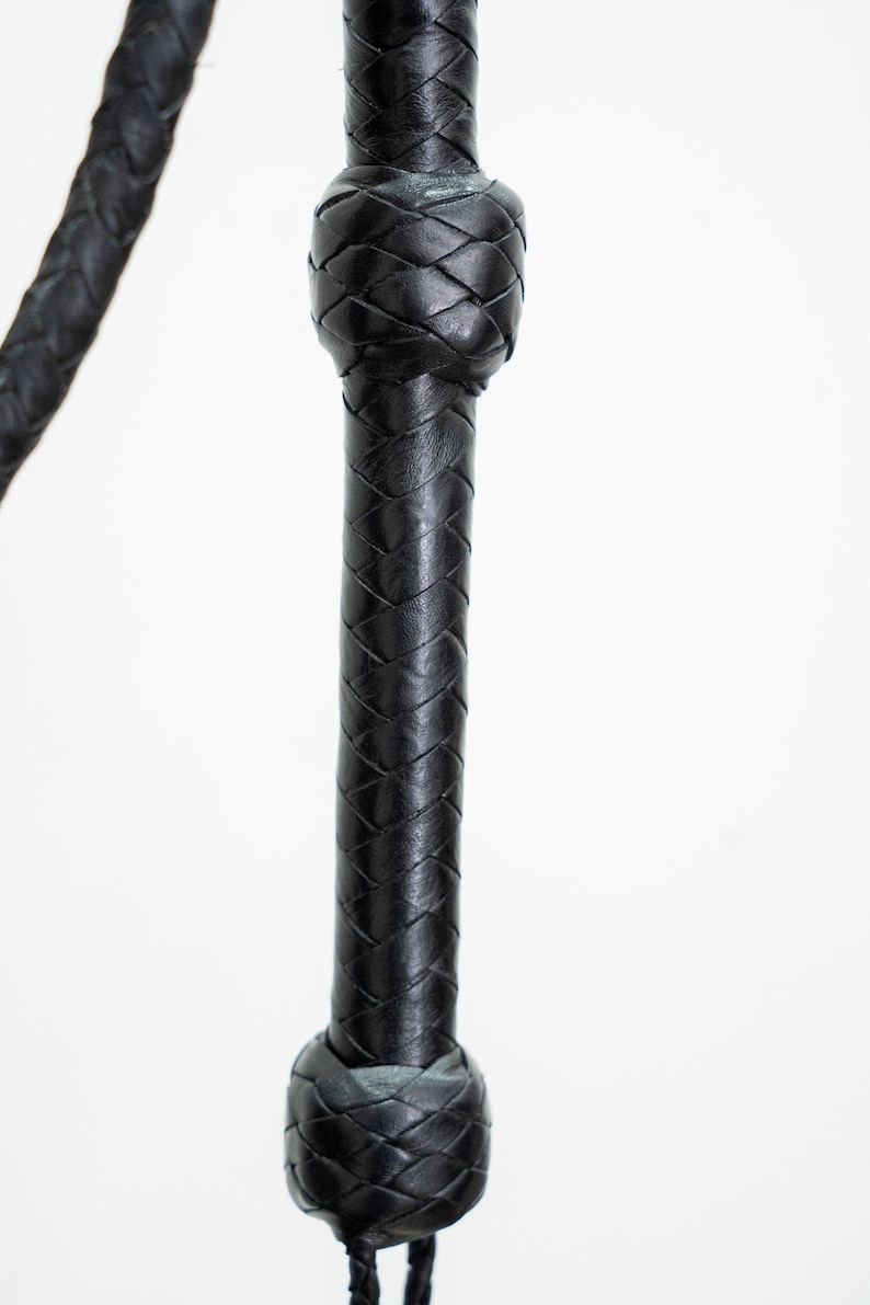 Genuine Cow Leather Bullwhip 4 Feet Long Handmade Black Stock Whips in ...