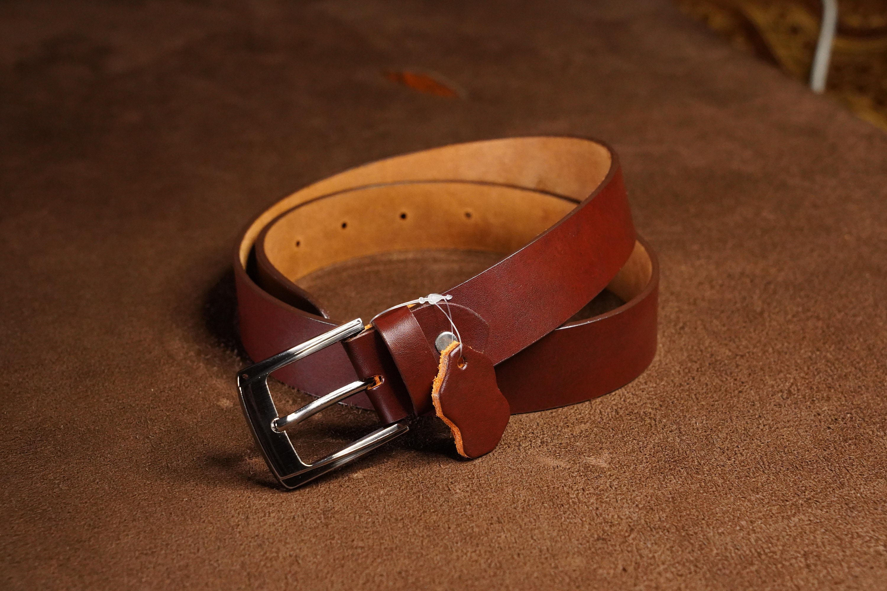 Handcrafted Full-grain Leather Belt, Dress Pants, Gift for Him - Etsy ...