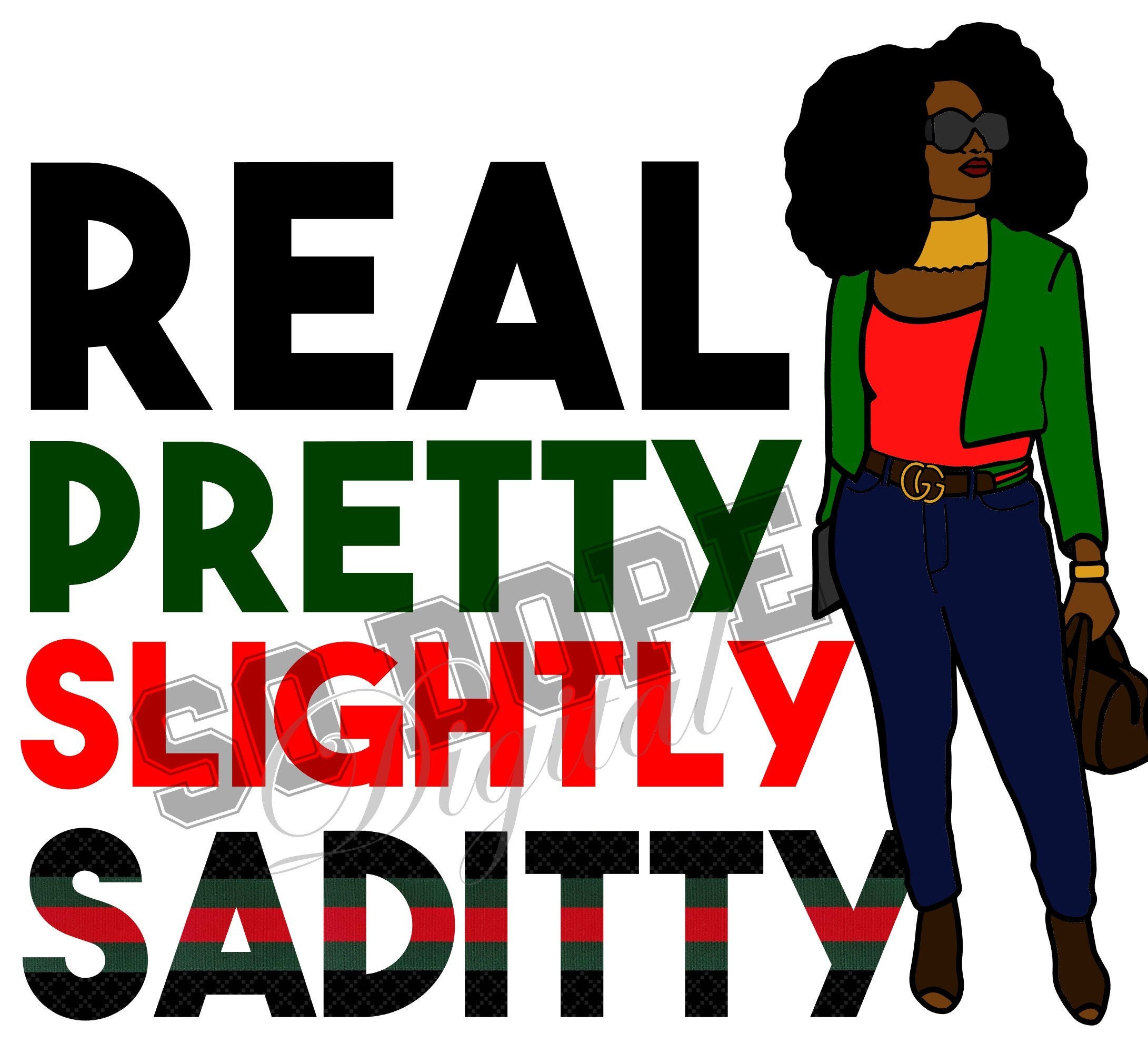 Black Woman so Saditty Digital File. PNG JPG SVG Fly Girl Design. - Etsy