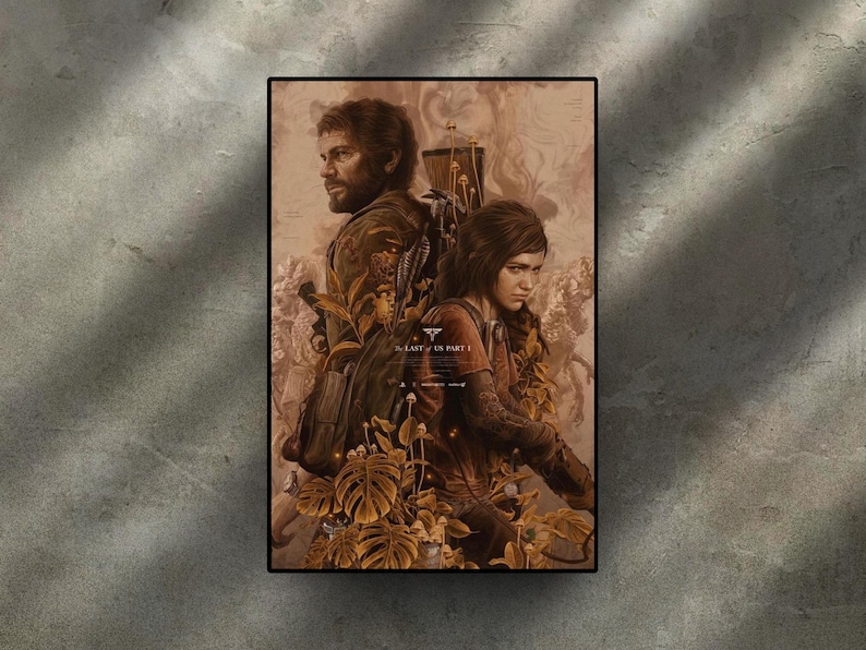 The Last of Us Part I Poster | Joel & Ellie | TLOU Video Game Wall Art ...