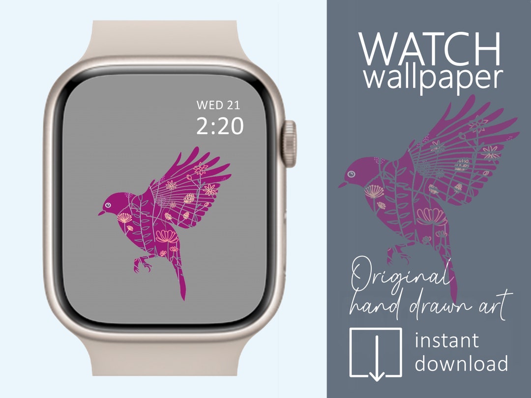 Bird Apple Watch Wallpaper, Bird Smartwatch Wallpaper - Etsy
