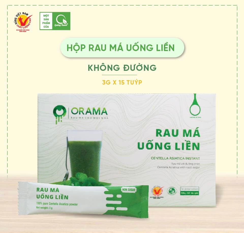Centella Asiatica Gotu Kola Instant Powder / Bột Rau Má ORAMA Uống Liền ...