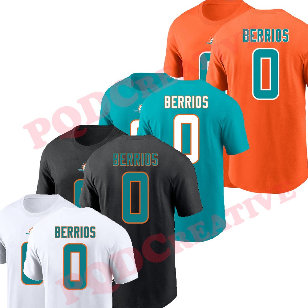 Camiseta del jugador de fútbol de Miami Berrios, camiseta con nombre y ...