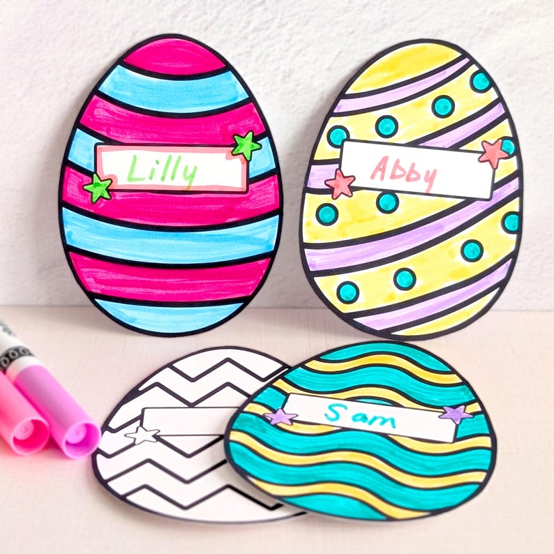 Easter Egg Coloring Printable, Kids Easter Activity, Spring Classroom ...