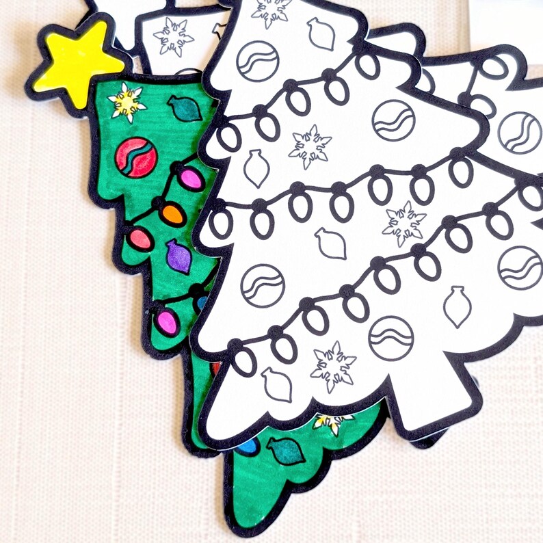 Christmas Tree Download - Printable Coloring Christmas Trees for Kids ...