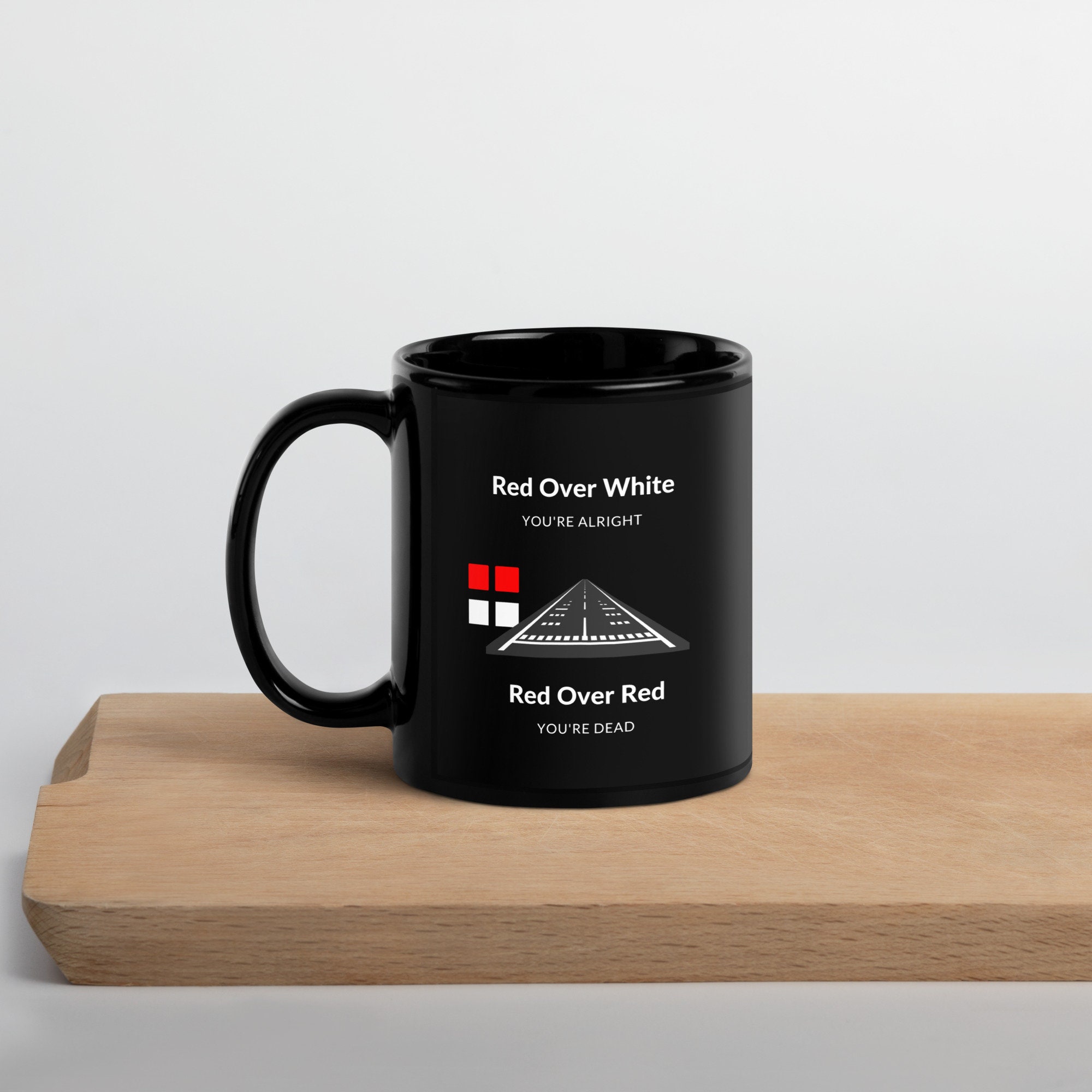 Pilot Black Glossy Mug - VASI Lights - Etsy