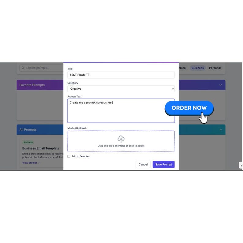 Customizable Interactive AI Prompt Management Spreadsheet for Creators ...