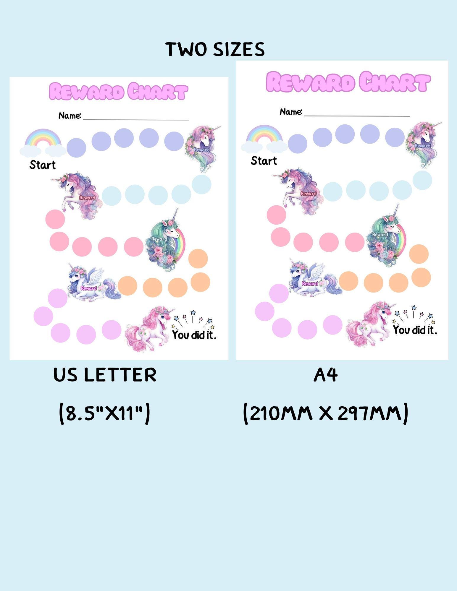Unicorn Reward Chart Make Learning & Growing Fun With Rewards Included ...
