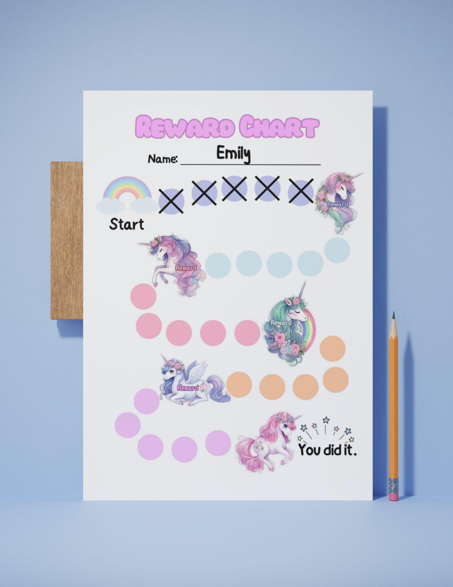 Unicorn Reward Chart Make Learning & Growing Fun With Rewards Included ...