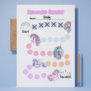 Unicorn Reward Chart Make Learning & Growing Fun With Rewards Included ...