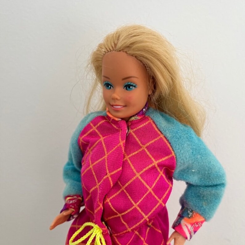 Vintage 1980s Barbie Doll: Blonde Hair, Colorful Jumpsuit - Etsy