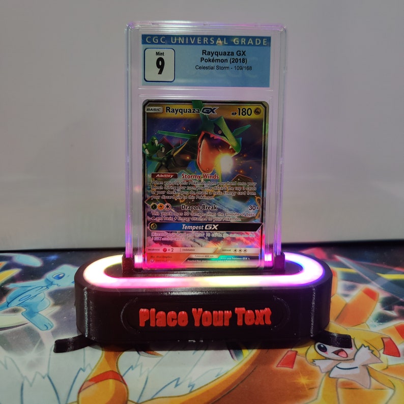 Customizable RGB Stand for Tcg Graded Cards compatible With PSA ...
