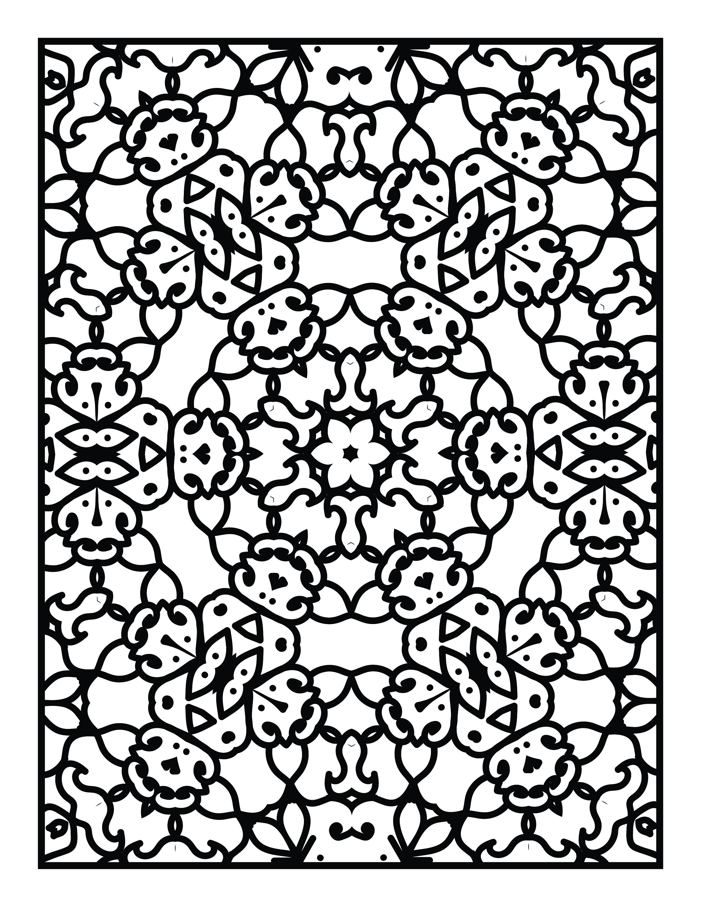 50 Mandala Style Coloring Pages, Downloadable Coloring Pages, Adult ...