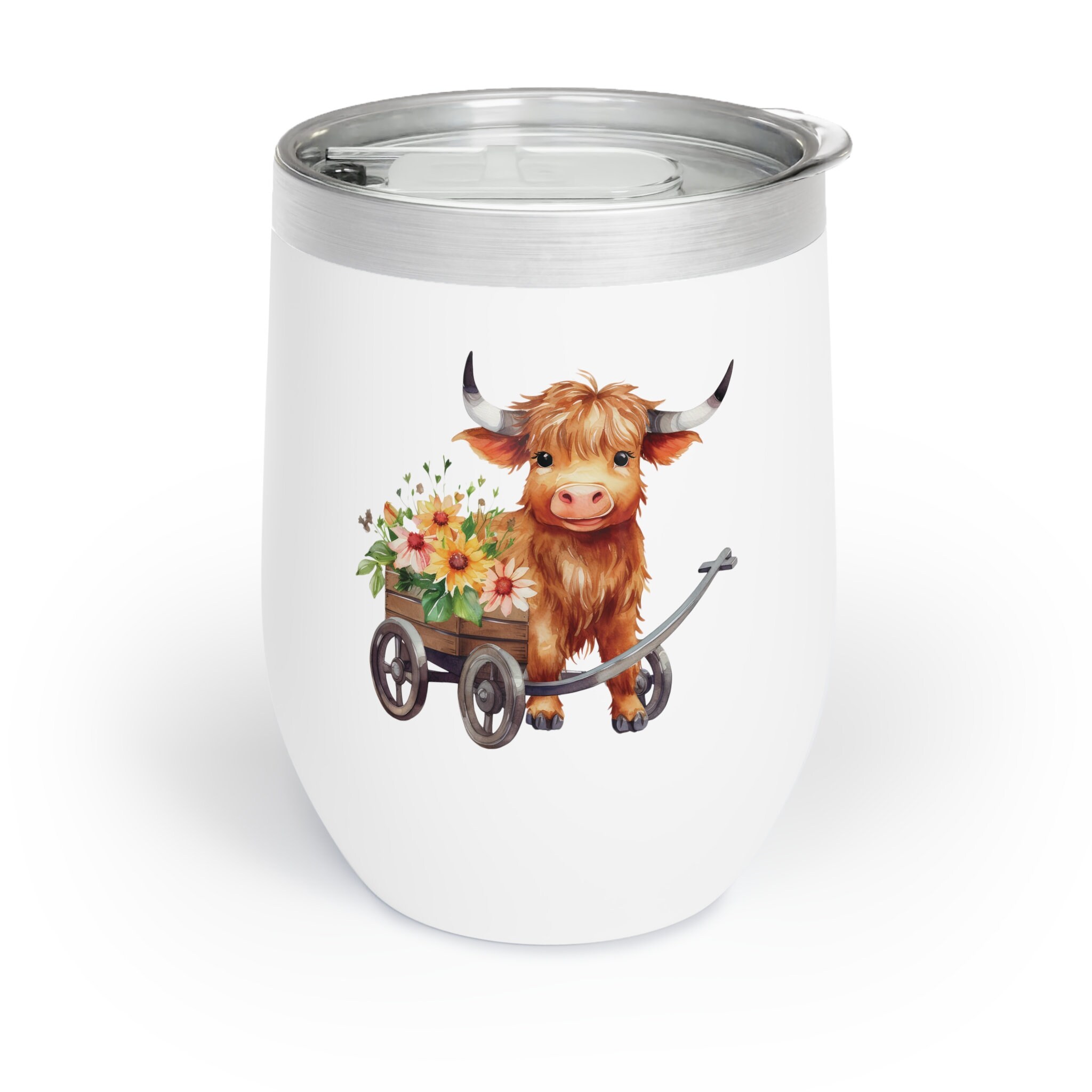 Highland Cow Themed Tumbler, Cow Tumbler, Highland Cow Gift, Cow Gift ...