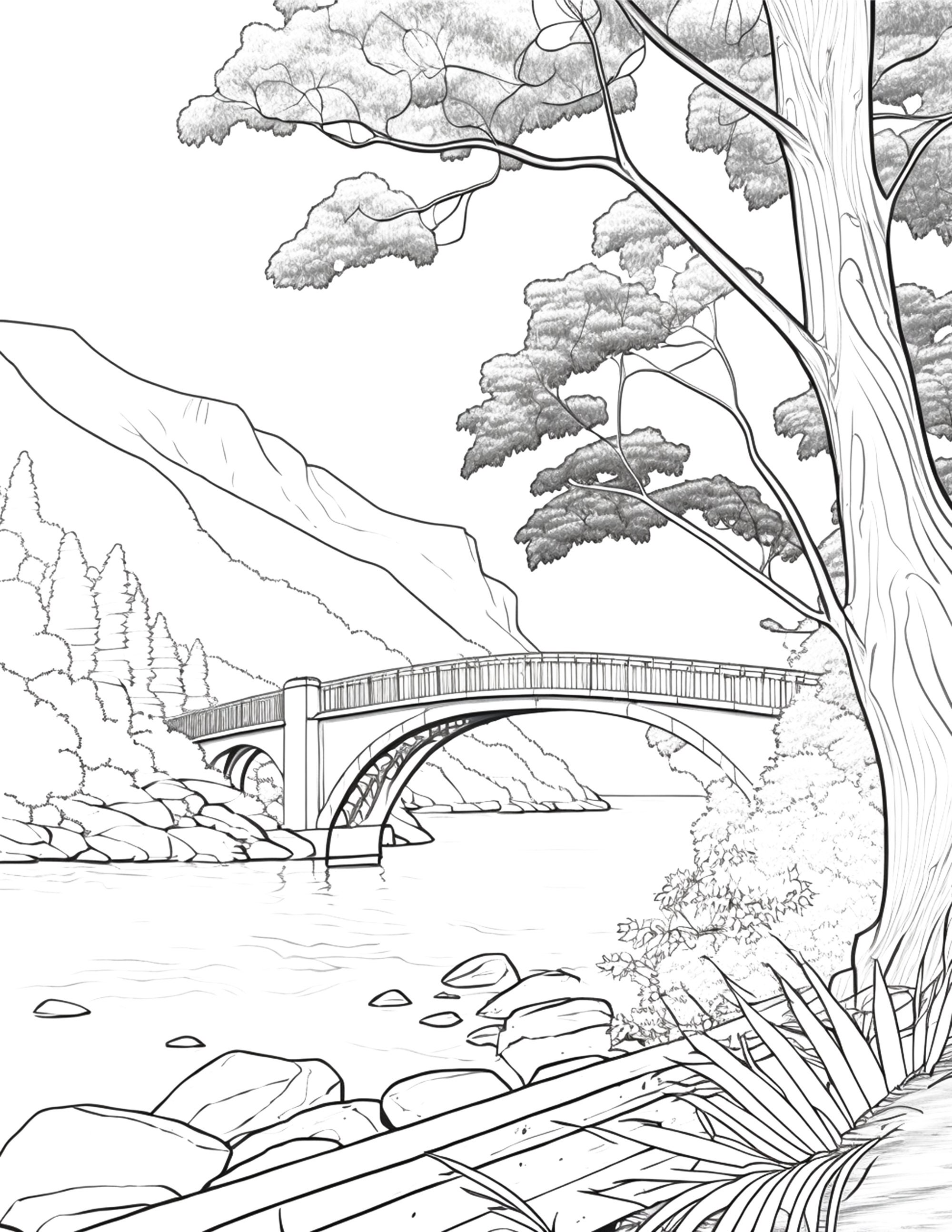Forrest Themed Coloring Pages, Digital Download Coloring Pages, Adult ...