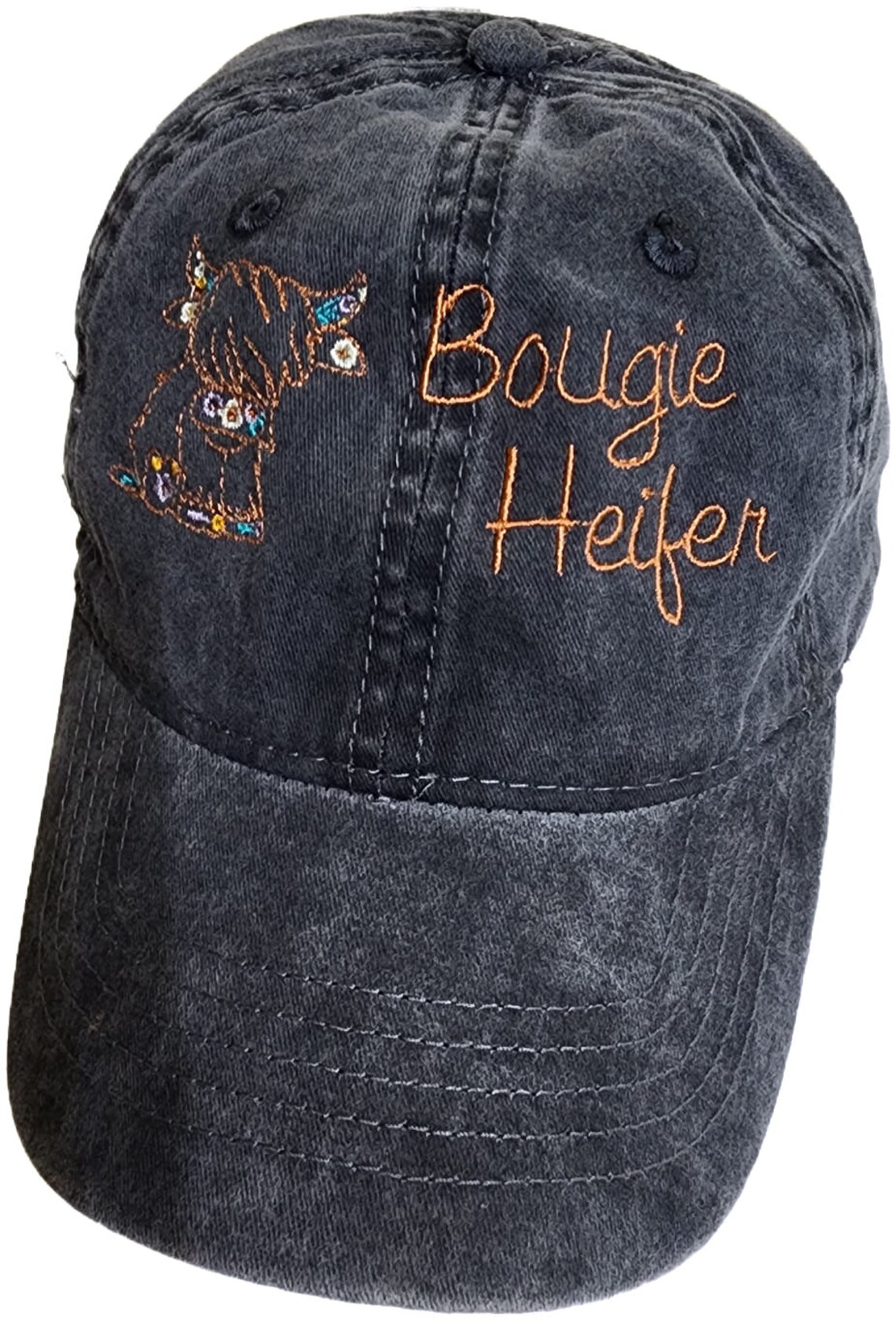 Bougie Heifer| Highland Cow | Ladies Ball Cap | One Size - Etsy