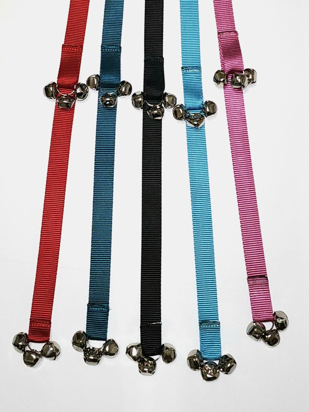 Dog Potty Training Bells | 1" Wide Nylon With Metal Jingle Bells | Hang ...