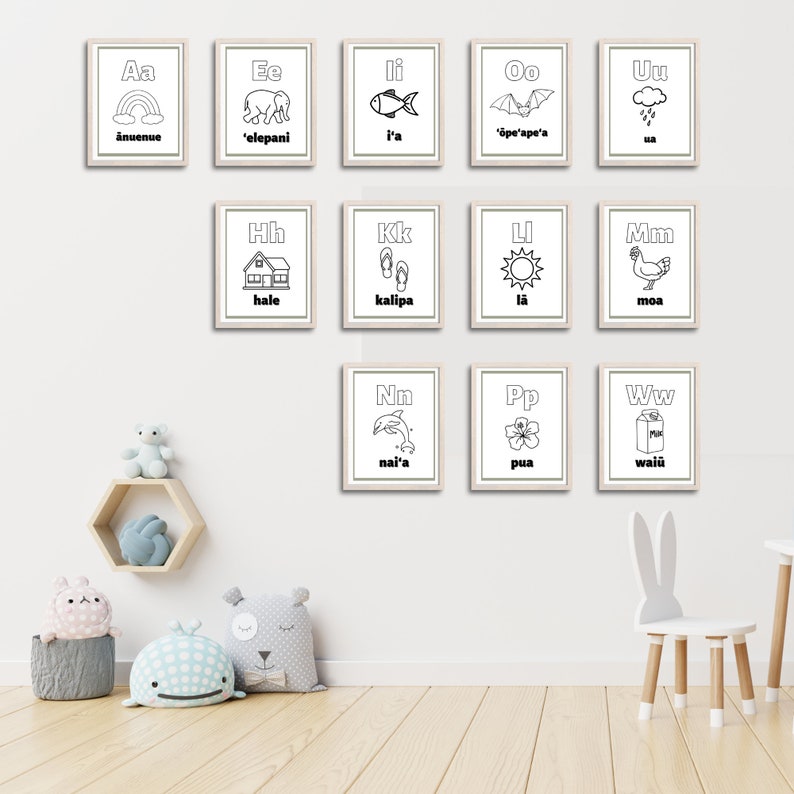 Hawaiian Printable Alphabet (pīʻāpā), Digital Print/download - Etsy