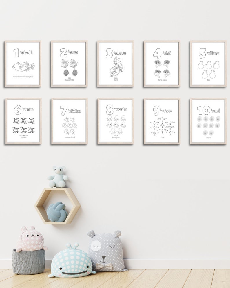 Hawaiian Printable Numbers (Nā Helu), Digital Print/download - Etsy