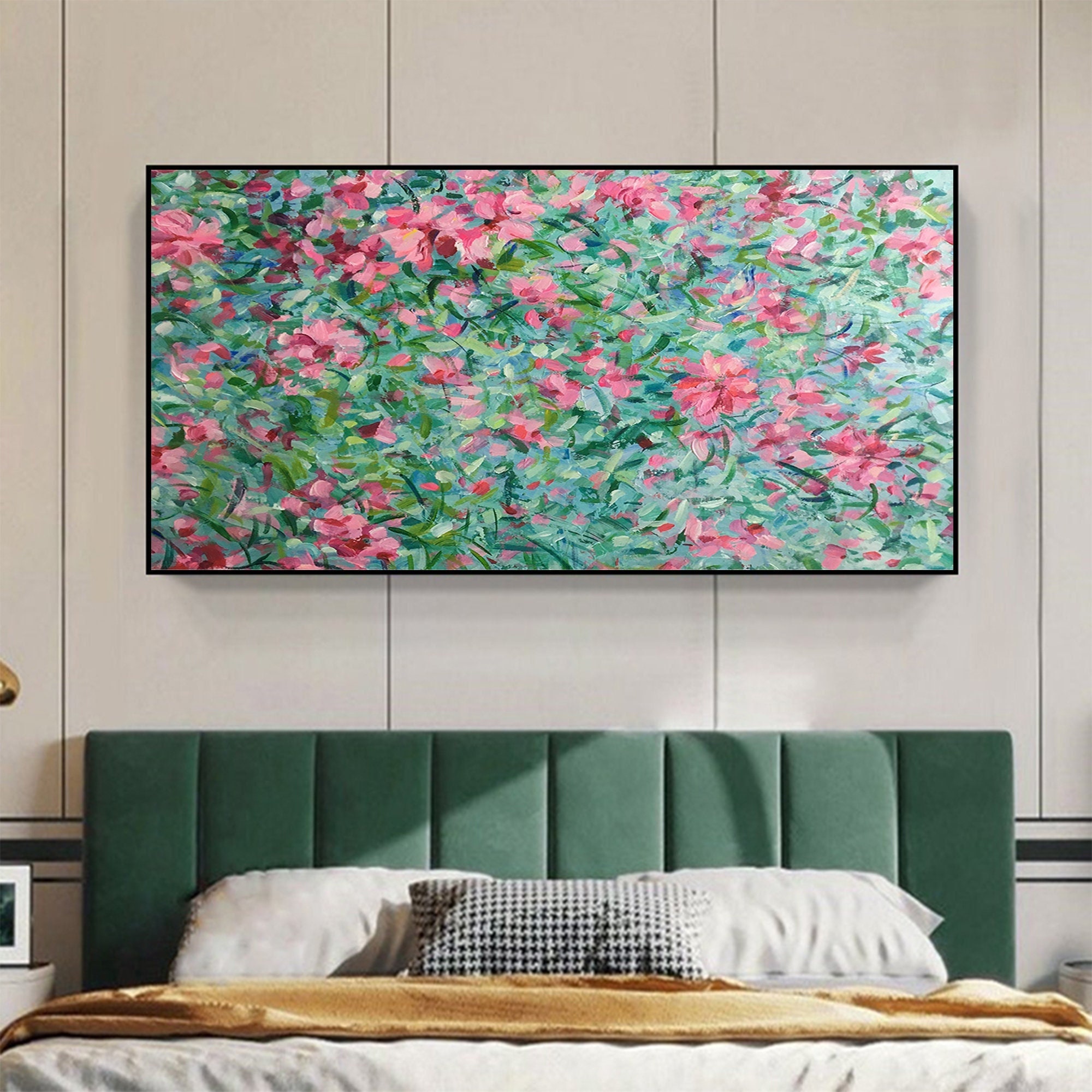 Abstract Blossom Flower Landscape Oil Painting on Canvas - Etsy