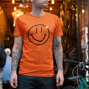 T-shirt With Classic Smiley-happy Face Smiley,smilie T-shirt, T-shirt ...