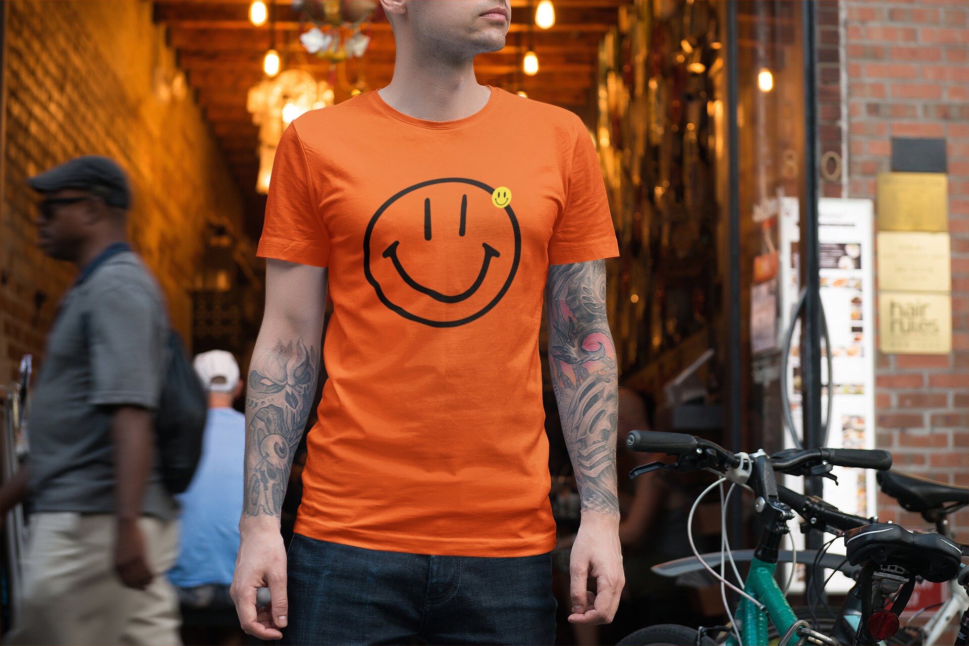 T-shirt With Classic Smiley-happy Face Smiley,smilie T-shirt, T-shirt ...