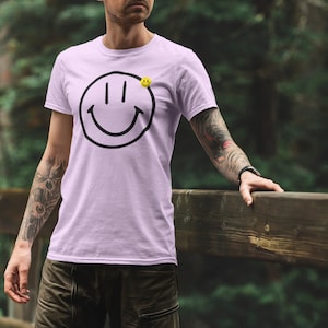 T-shirt With Classic Smiley-happy Face Smiley,smilie T-shirt, T-shirt ...
