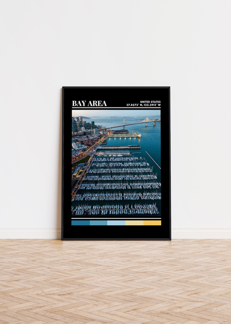 Bay Area Poster, Bay Area Print, Bay Area Art, Bay Area Travel Poster ...