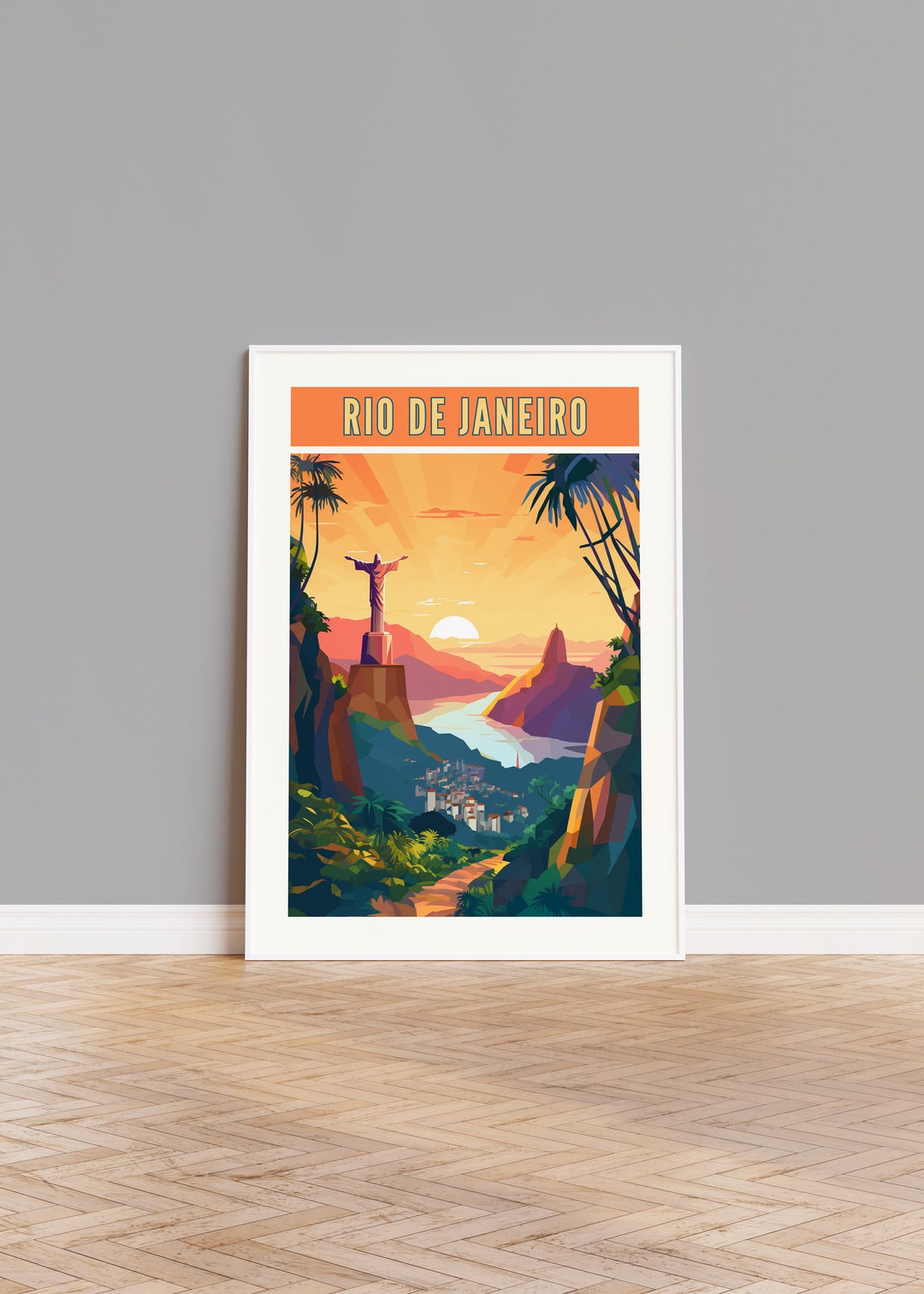 Rio De Janeiro Travel Poster, Rio De Janeiro Print, Rio Wall Art, Rio ...