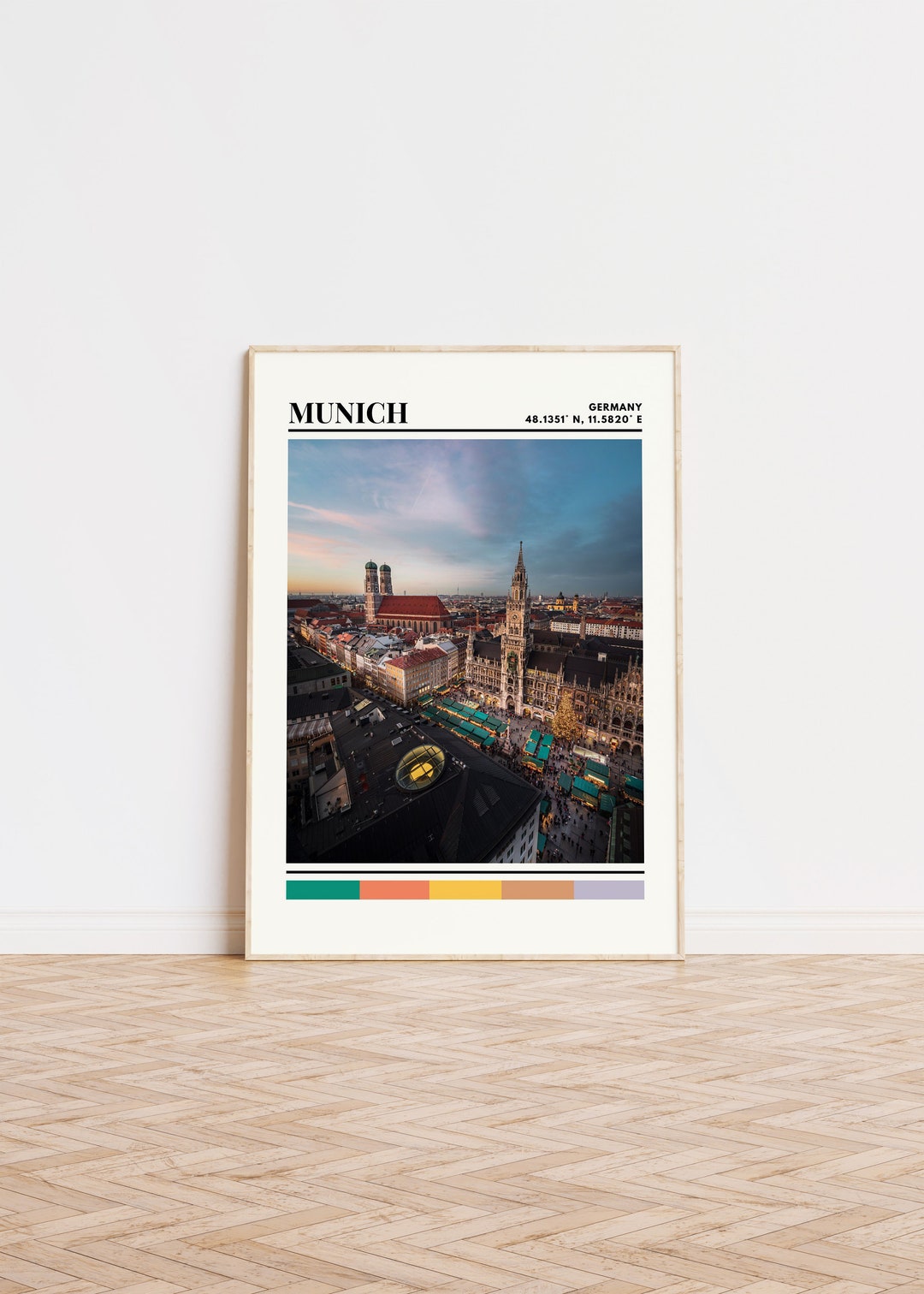 Munich Poster, Munich Print, Munich Art, Munich Travel Poster, Munich ...