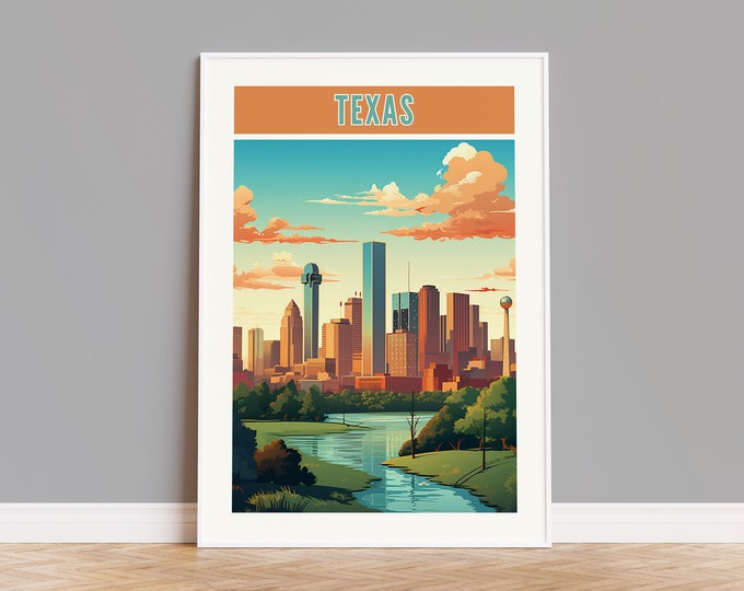 Texas Print No 1, Texas Photo Poster, Texas Travel Wall Art, Texas Map ...
