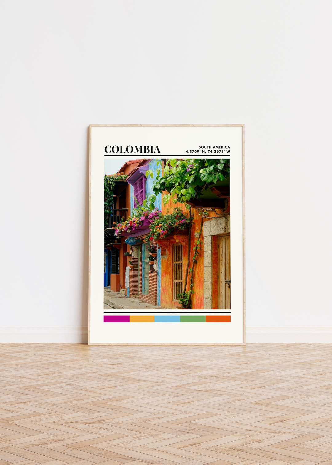 Colombia Poster, Colombia Print, Colombia Art, Colombia Travel Poster ...