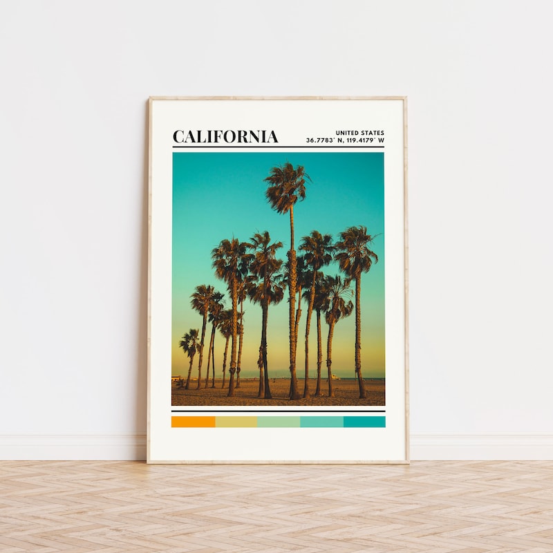 California Poster - Etsy
