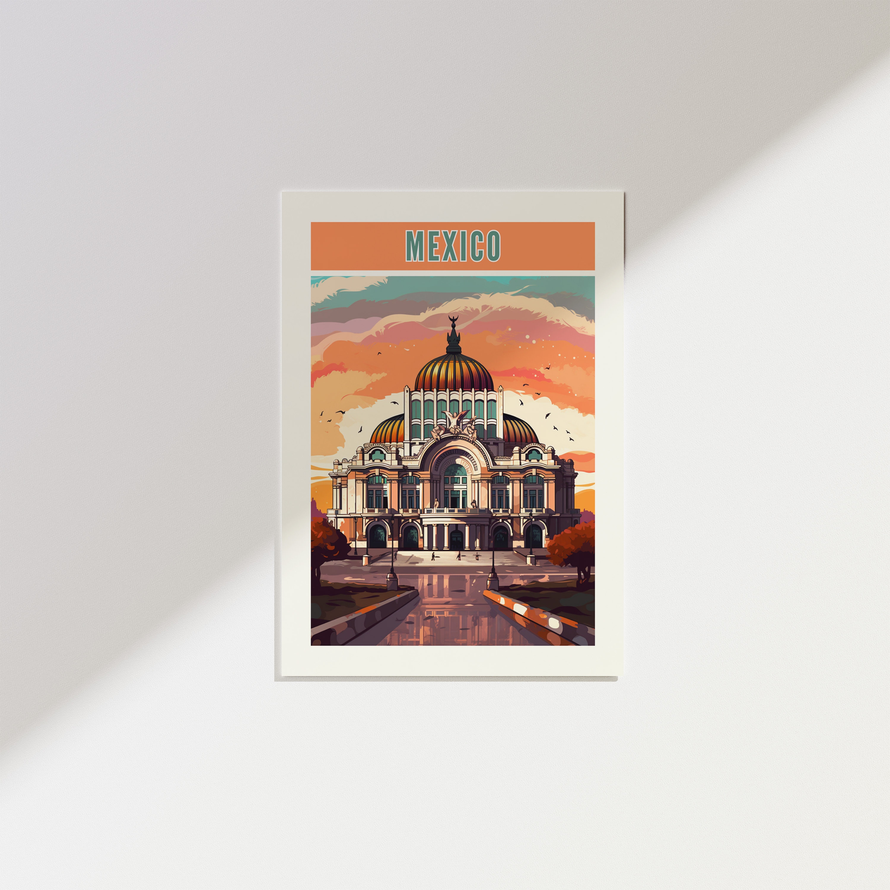 Mexico Travel Poster, Mexico Print, Mexico Wall Art, Mexico Artwork ...