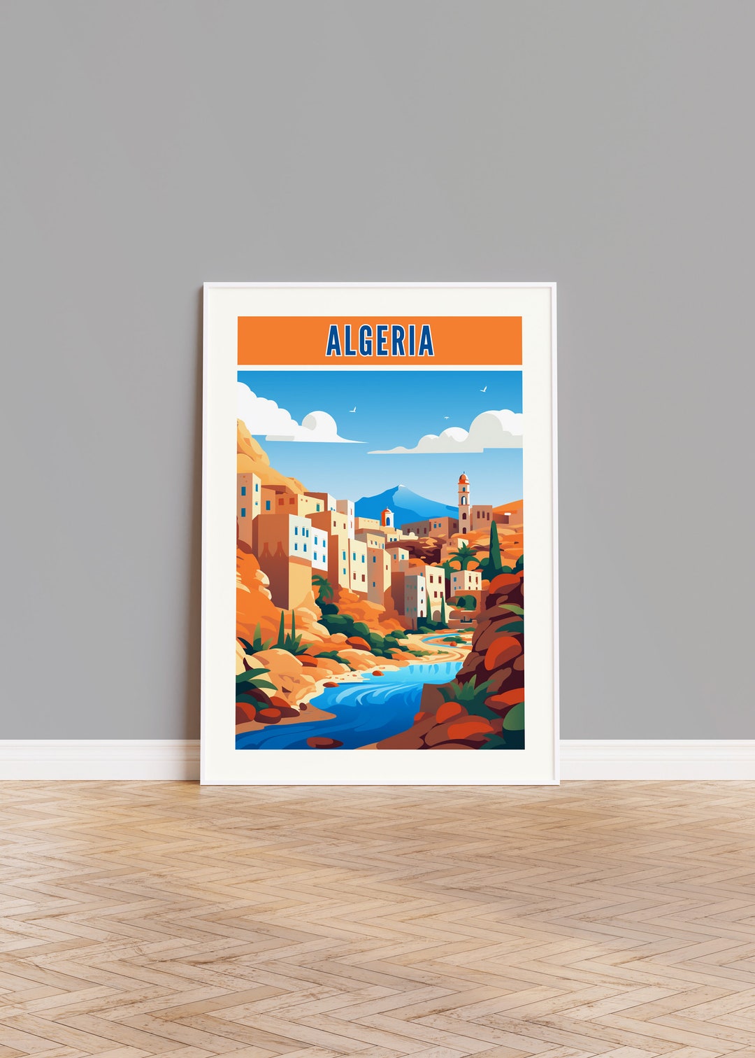 Algeria Travel Poster, Algeria Print, Algeria Wall Art, Algeria Artwork ...