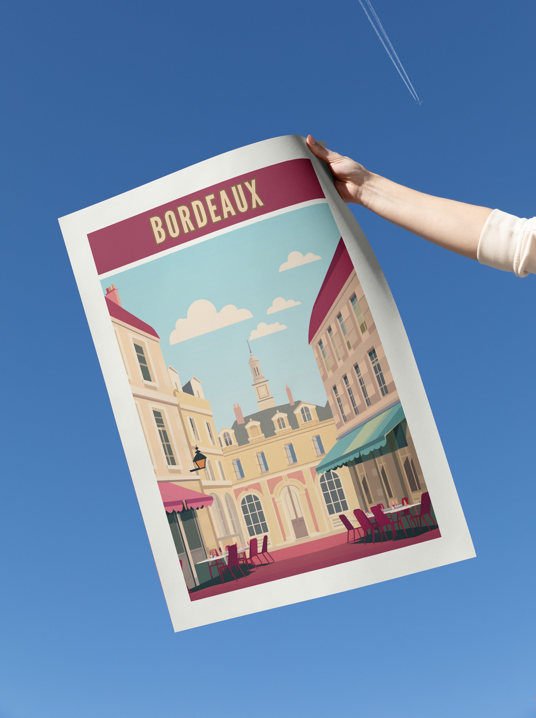 Bordeaux Travel Poster, Bordeaux Print, Bordeaux Wall Art, Bordeaux ...