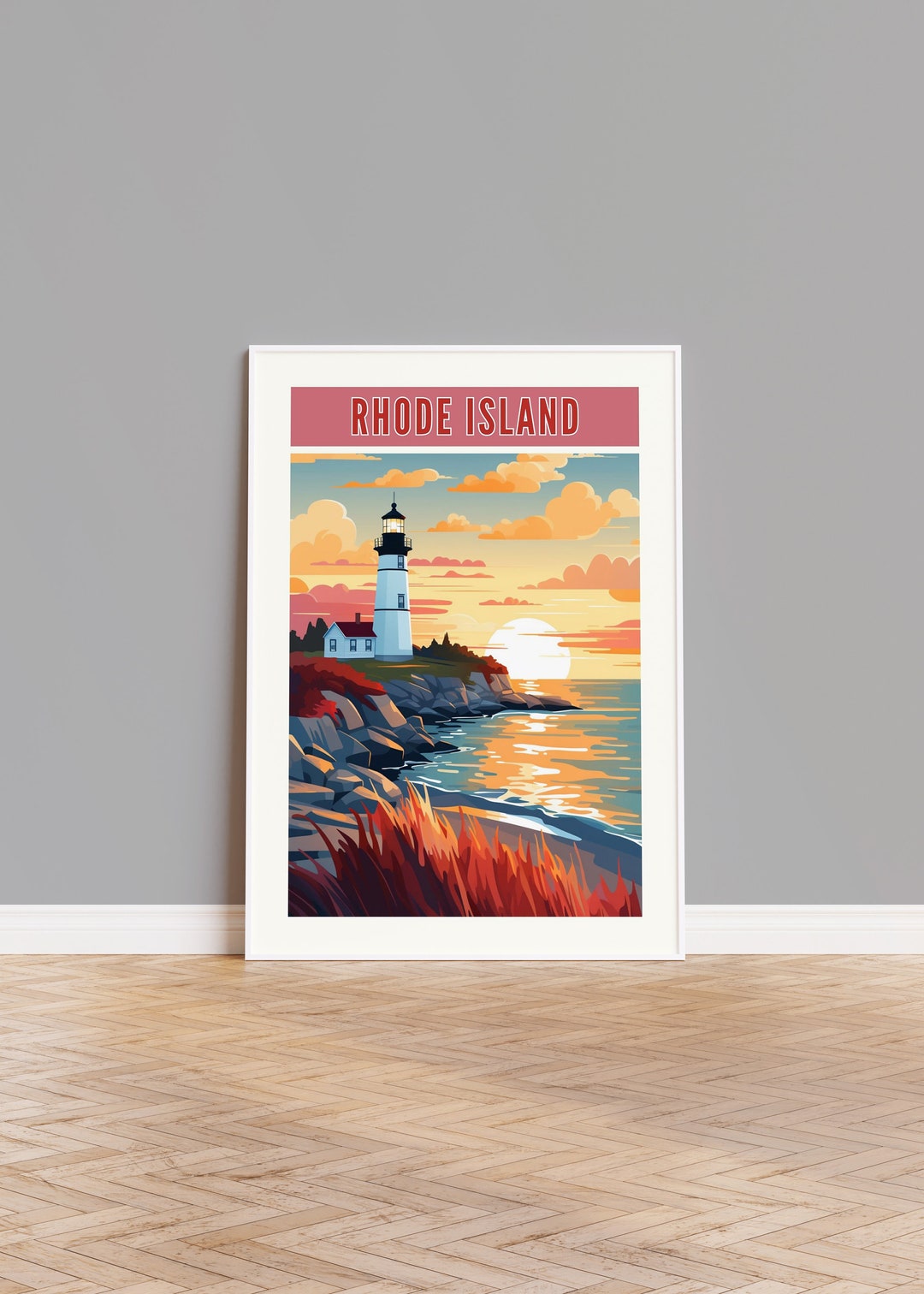 Rhode Island Travel Poster, Rhode Island Print, Rhode Island Wall Art ...