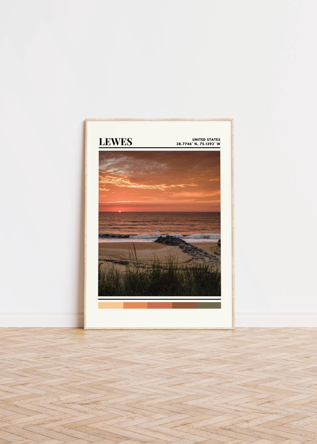 Lewes Poster, Lewes Print, Lewes Art, Delaware Travel Poster, Lewes ...